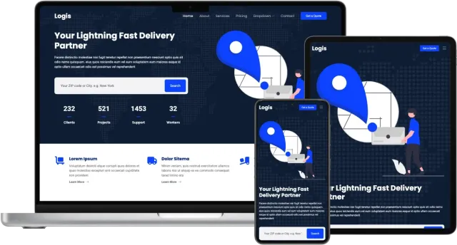 Bootstrap Transportation Website Templates BootstrapMade