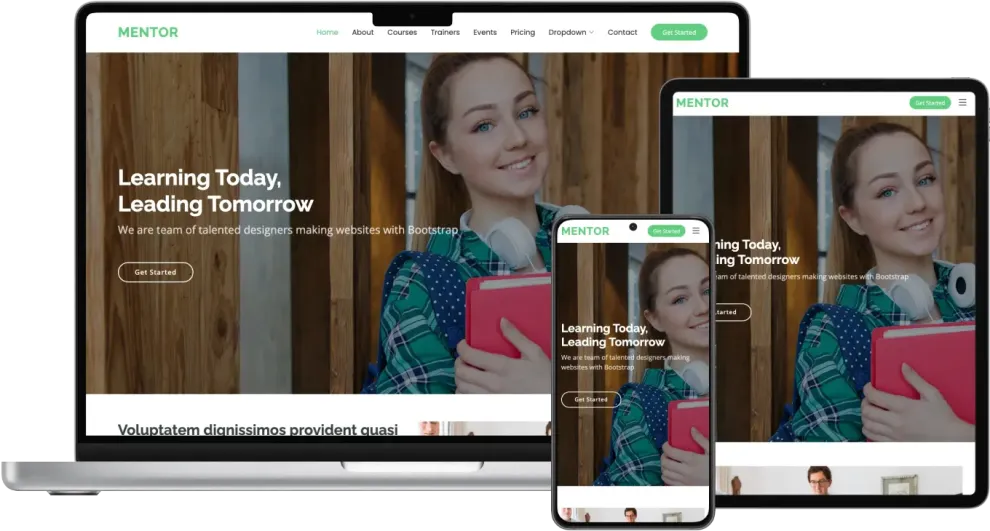 Mentor Education Bootstrap Website Template BootstrapMade